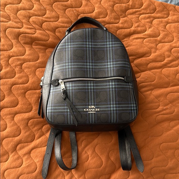 Coach | Bags | Coach Black And Blue Womens Mini Leather Backpack | Poshmark